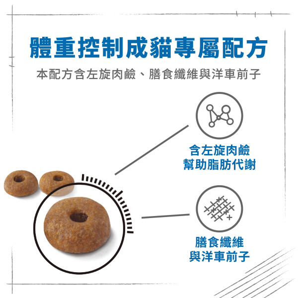 【法國皇家 Royal Canin】(FCN/L40) 皇家體重控制成貓 8公斤 (貓飼料)