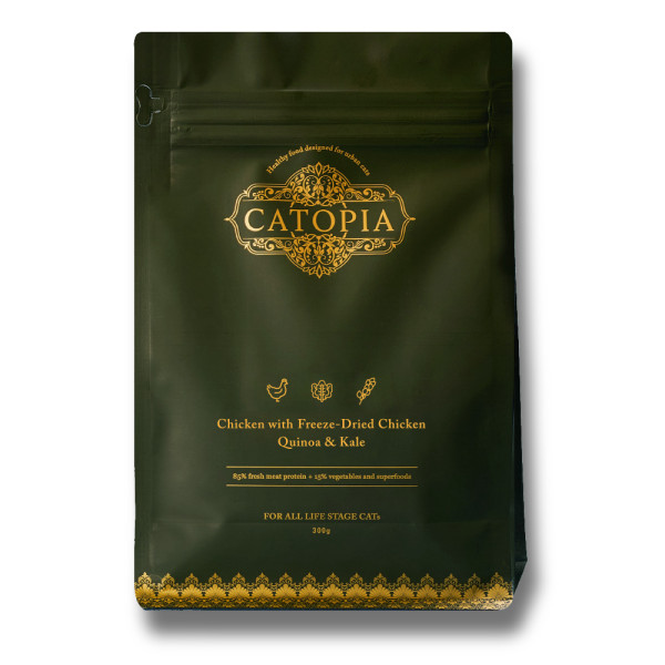【Catopia樂境】凍乾全齡貓 低敏紅藜嫩雞 300克 (貓飼料)