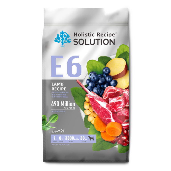 【耐吉斯 Solution】E6 銀髮羊肉餐 高齡犬關節保健 22磅 (狗飼料)