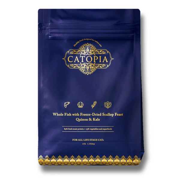 【Catopia樂境】【買一送一，下單1出貨2】凍乾全齡貓 全魚干貝宴 1.82公斤 (貓飼料)