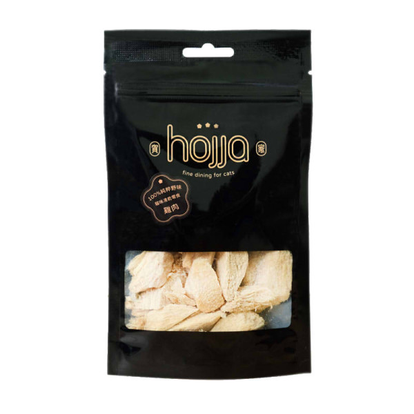 【hojja 賀家】100%純粹野味 貓咪凍乾零食 雞肉30克(貓零食)
