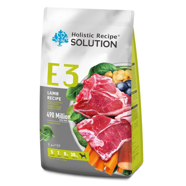 【耐吉斯 Solution】E3 活力羊肉餐 成犬(大顆粒) 10磅 (狗飼料)